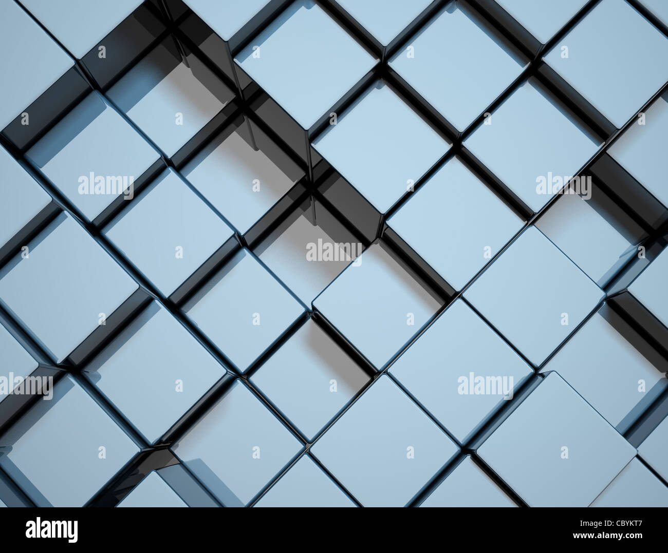 3D abstract cube background metallic Stock Photo - Alamy