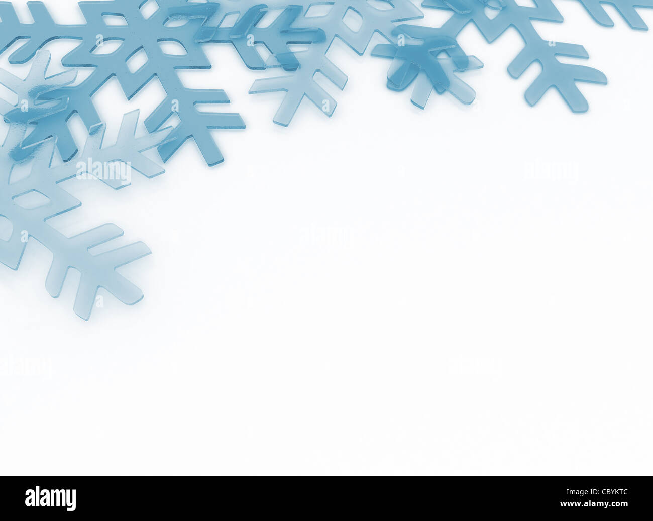 Snow flakes background Stock Photo - Alamy