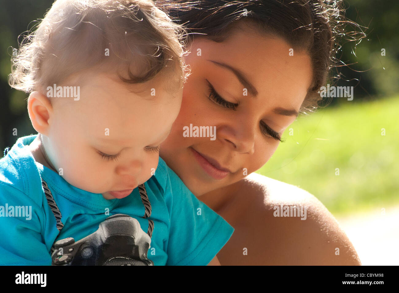 Enjoy this time with my lovely son Stock Photo - Alamy