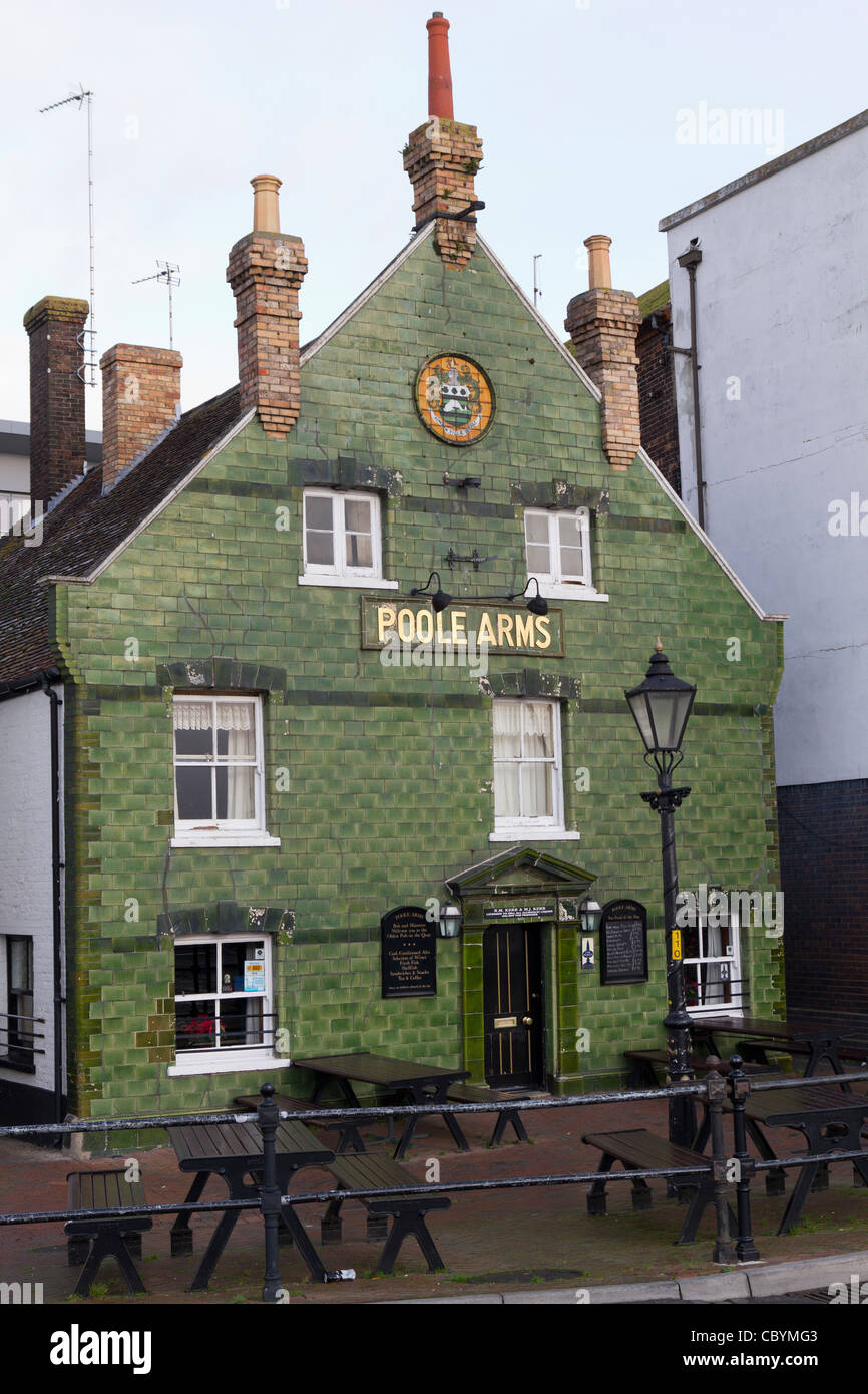 The Poole Arms public house on Poole's harbour front reported to be the ...