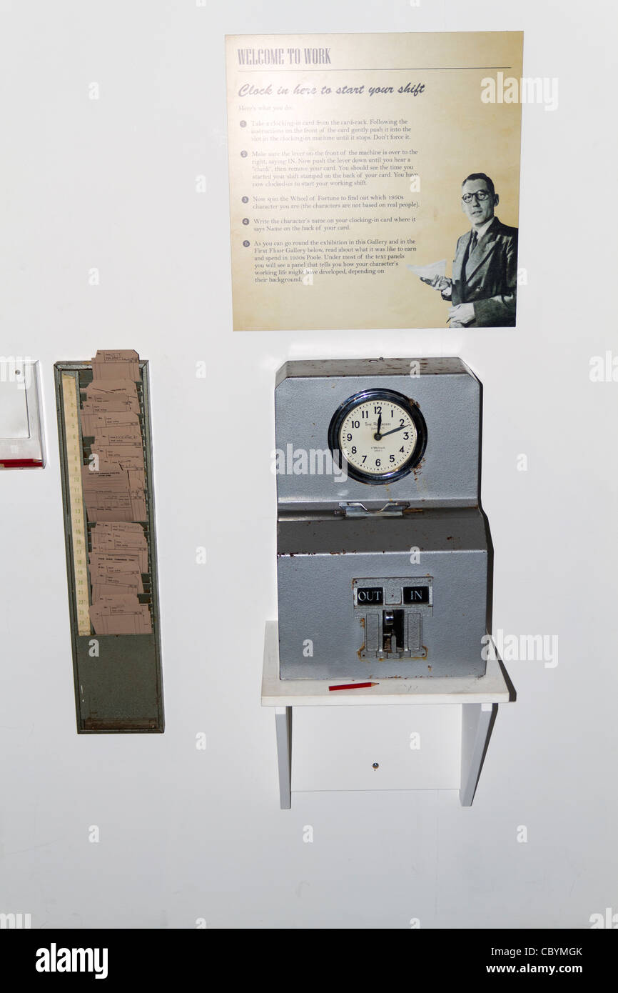 Clocking in machine hi-res stock photography and images - Alamy