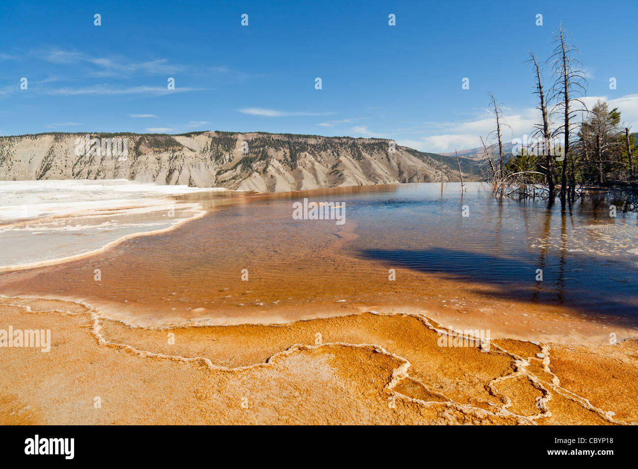 Travertine in yellowstone hi-res stock photography and images - Alamy