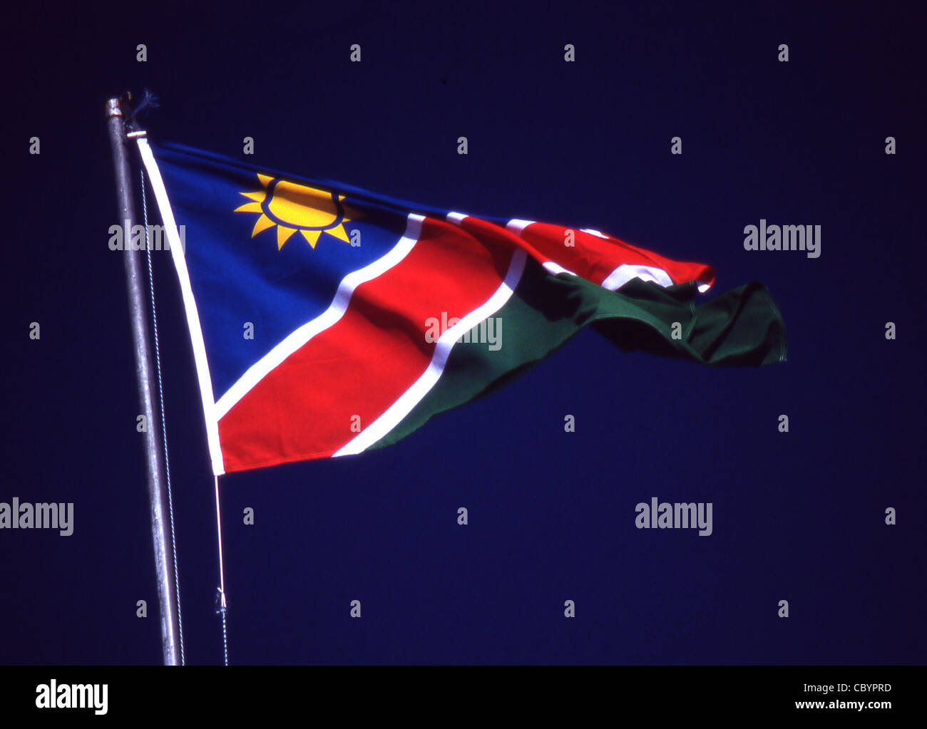 Waving namibian flag hi-res stock photography and images - Alamy