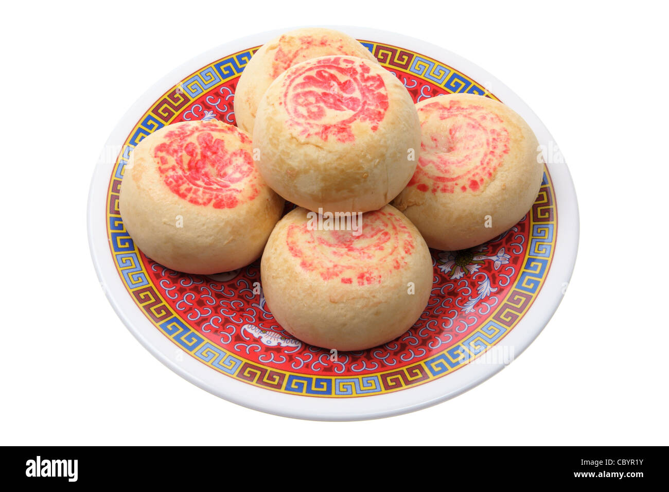 Plate of Chinese Cakes Stock Photo - Alamy