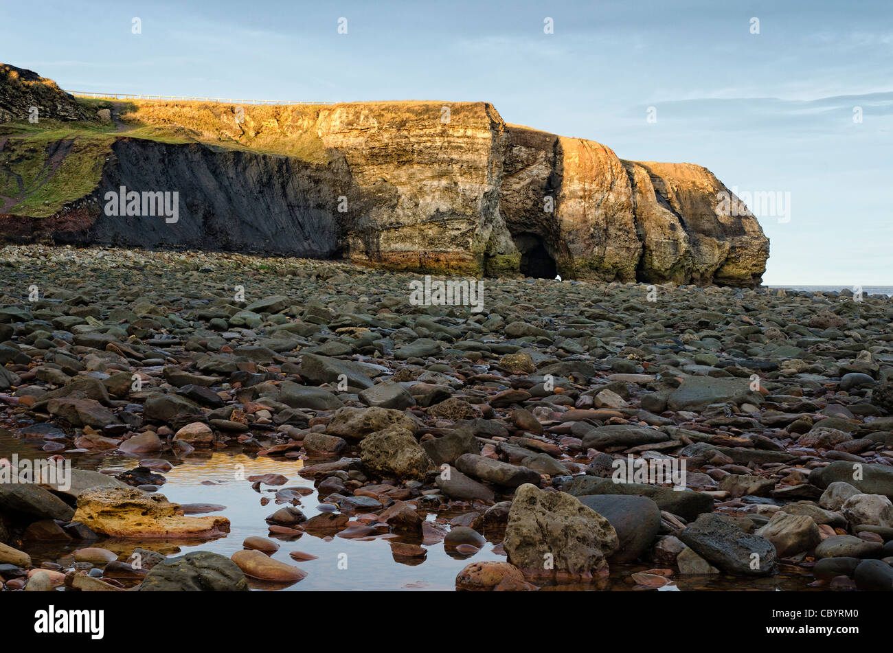 Noses Point and Blast Beach County Durham Stock Photo - Alamy