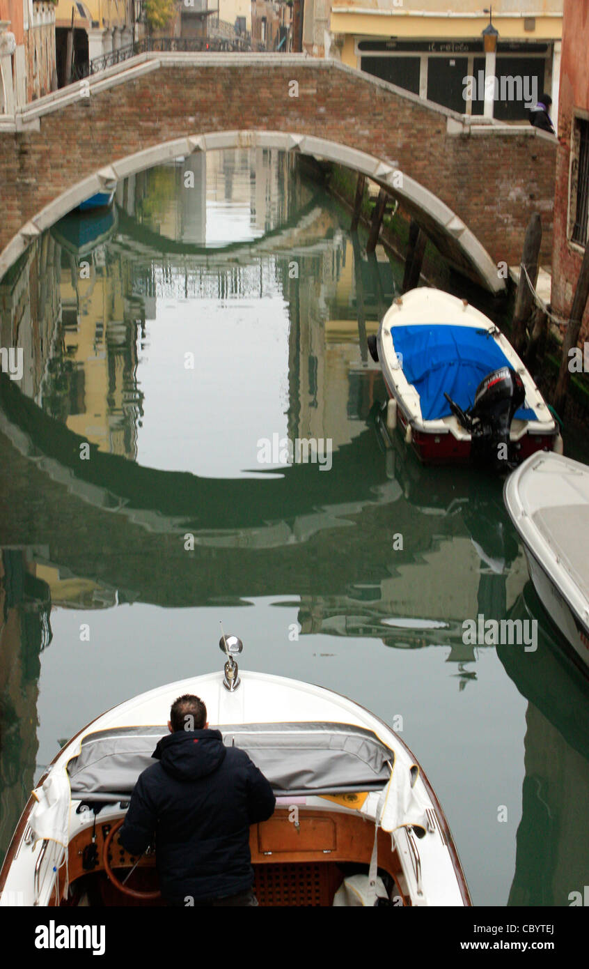 Venice italy boat motorboat hi-res stock photography and images - Alamy