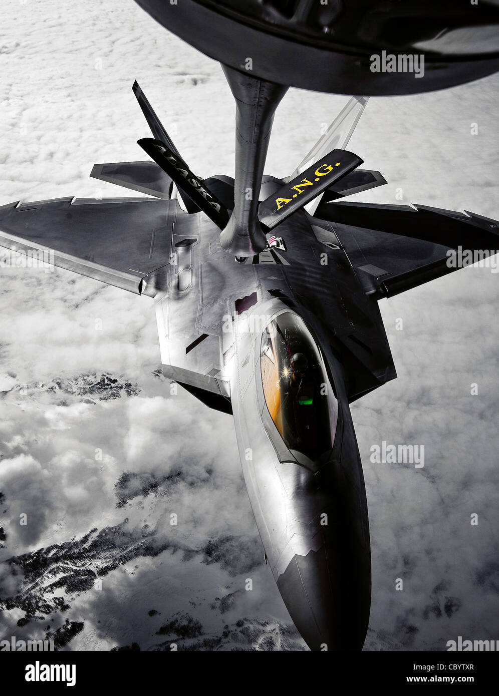 A KC-135 Stratotanker from the Alaska Air National Guard's 168th Air ...