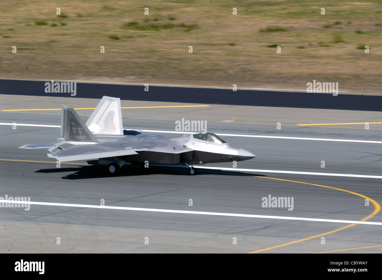 An F 22 Raptor From Elmendorf Air Force Base High Resolution Stock ...