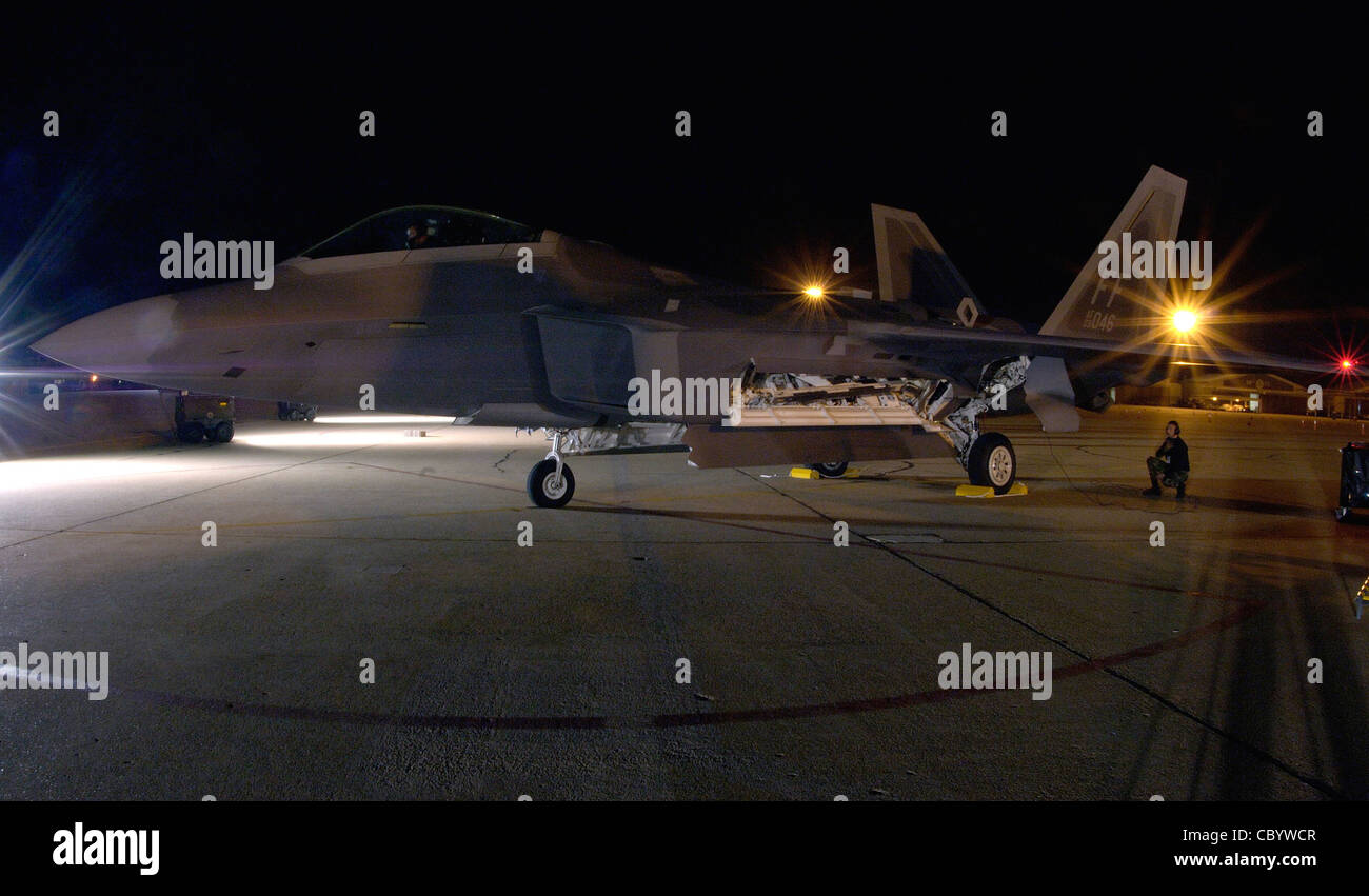 1st fighter wing acc air command f a 22 langley fighters hi-res stock ...