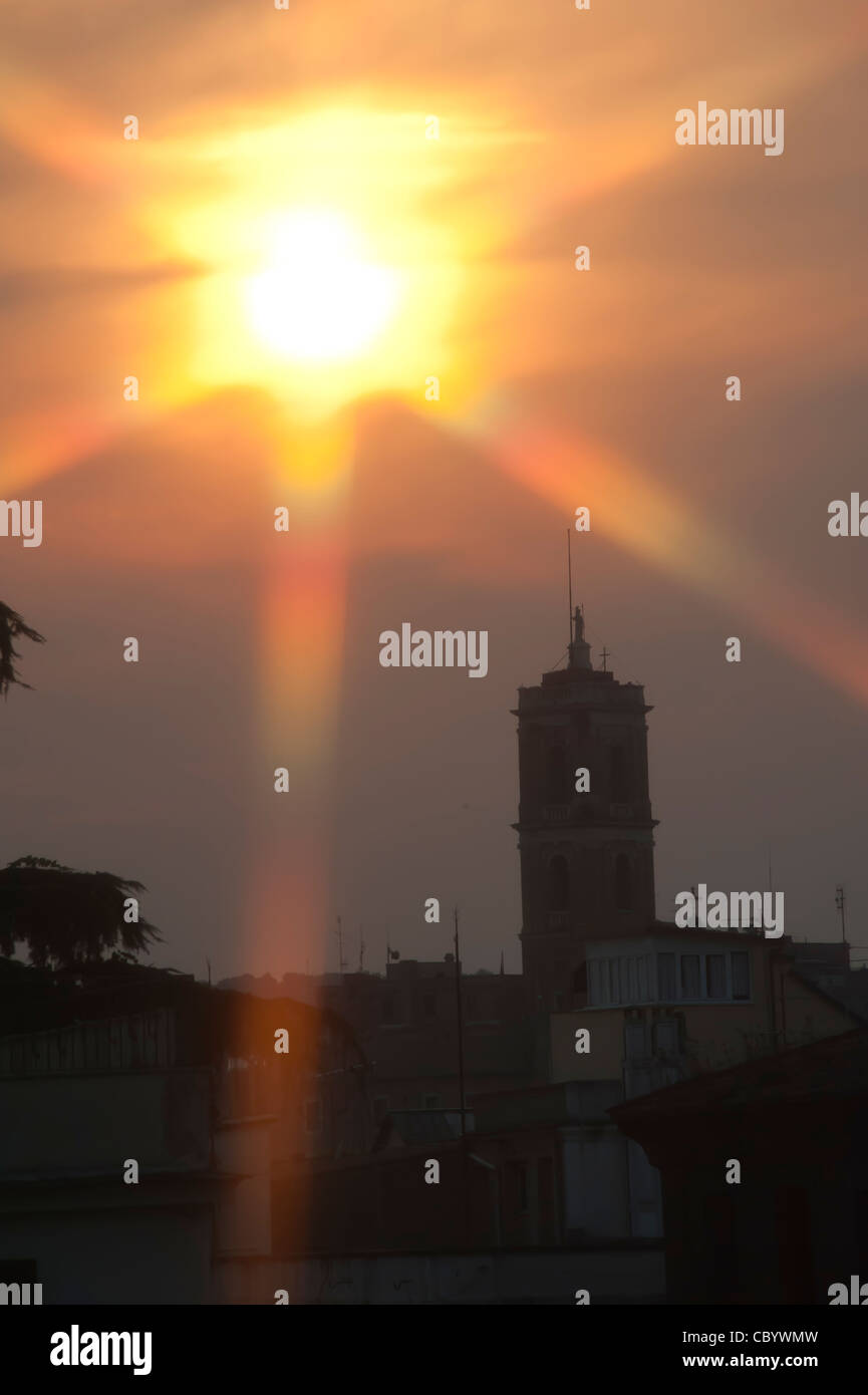 Fall sunset in Rome, Italy Stock Photo - Alamy