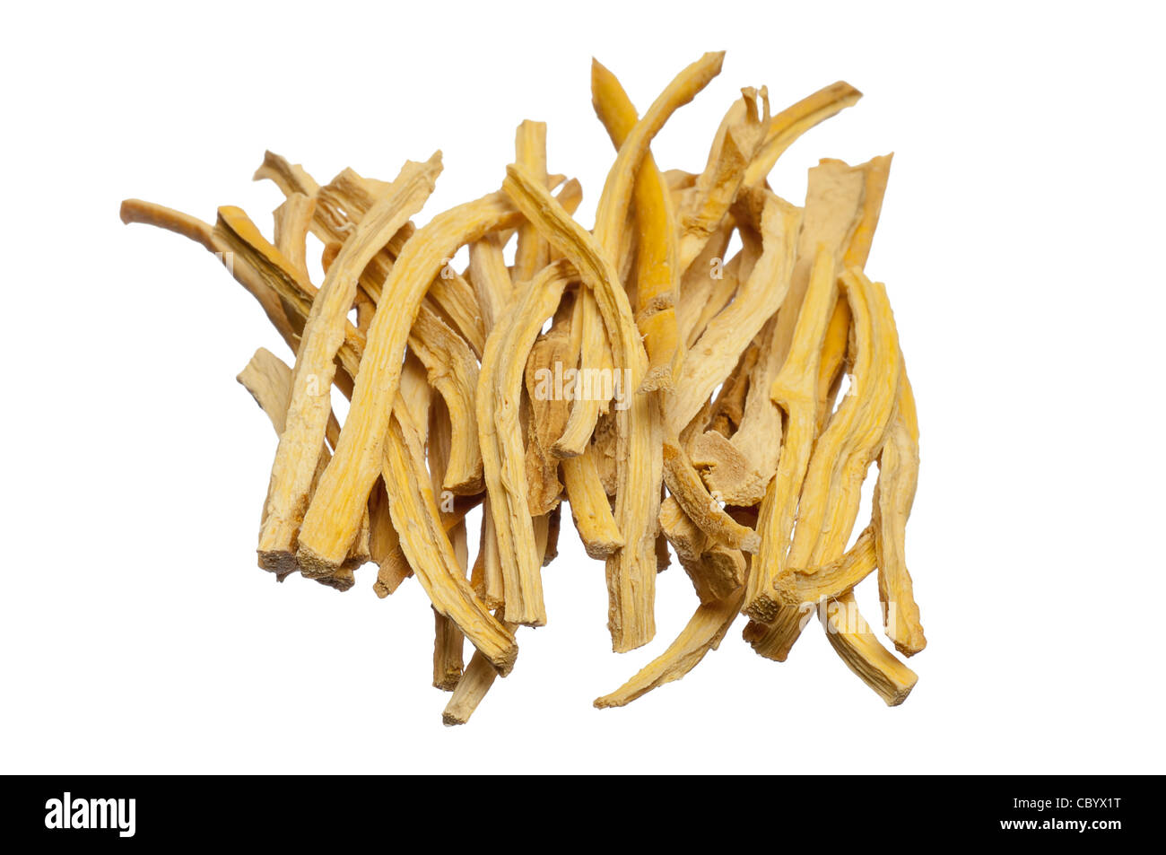 cut dried root isolated on white background Stock Photo - Alamy