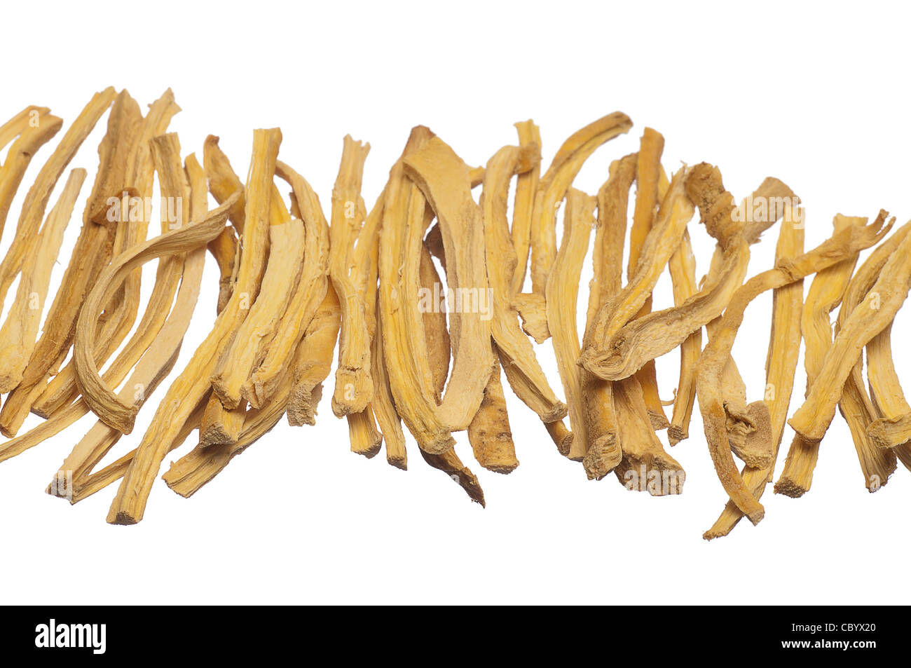 cut dried root isolated on white background Stock Photo - Alamy
