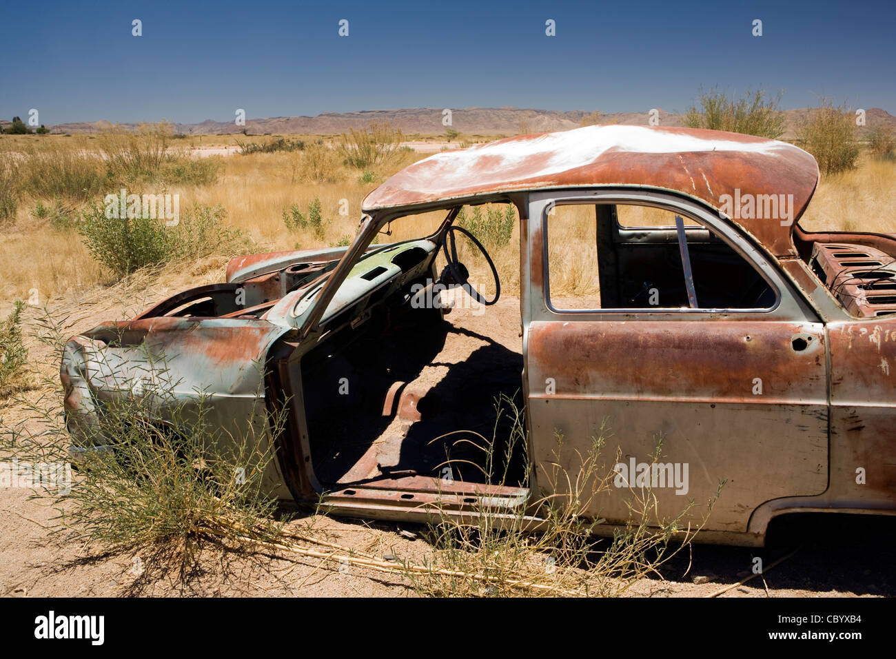 Abandoned Car in Solitaire - Khomas Region, Namibia, Africa Stock Photo ...