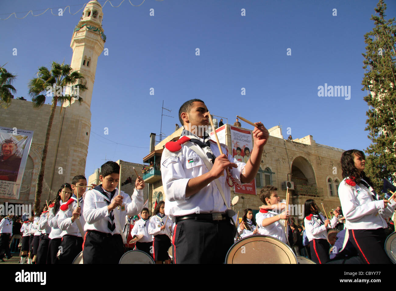 Manger square in bethlehem at christmas hi-res stock photography and ...