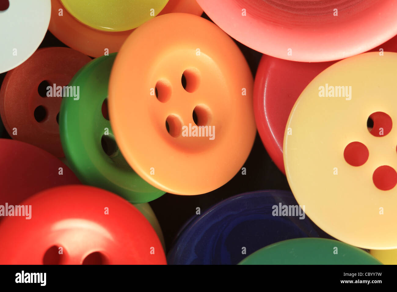 Colourful mix of buttons Stock Photo - Alamy