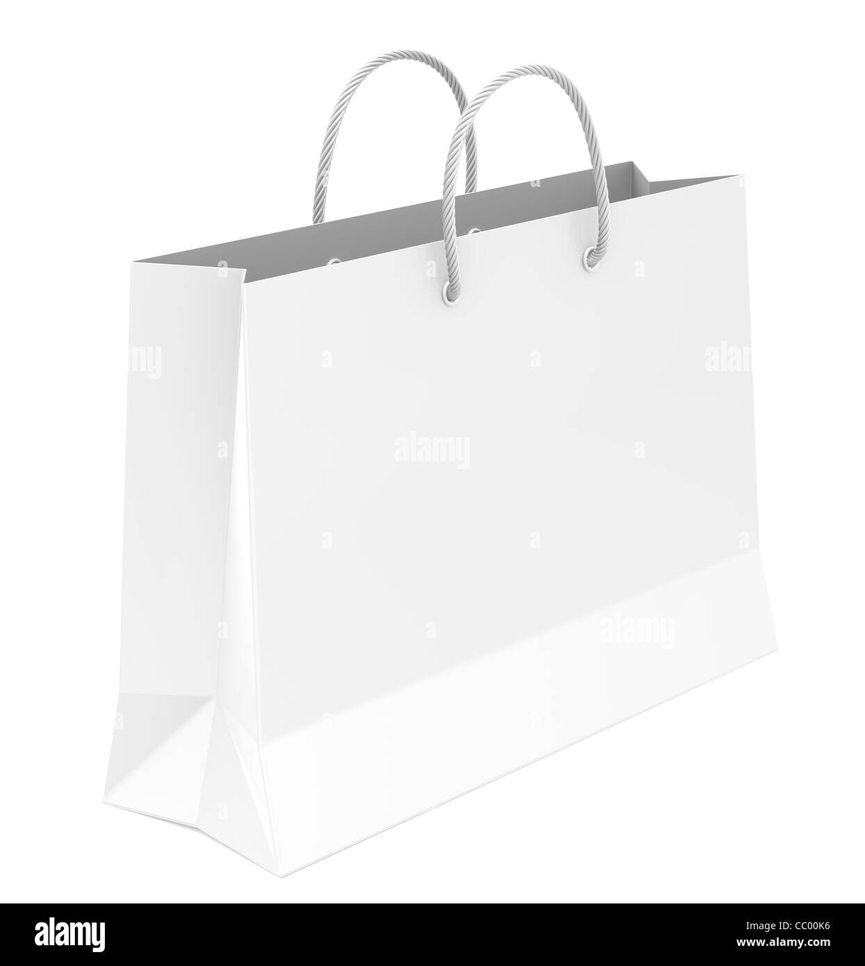 White shopping bag Stock Photo - Alamy