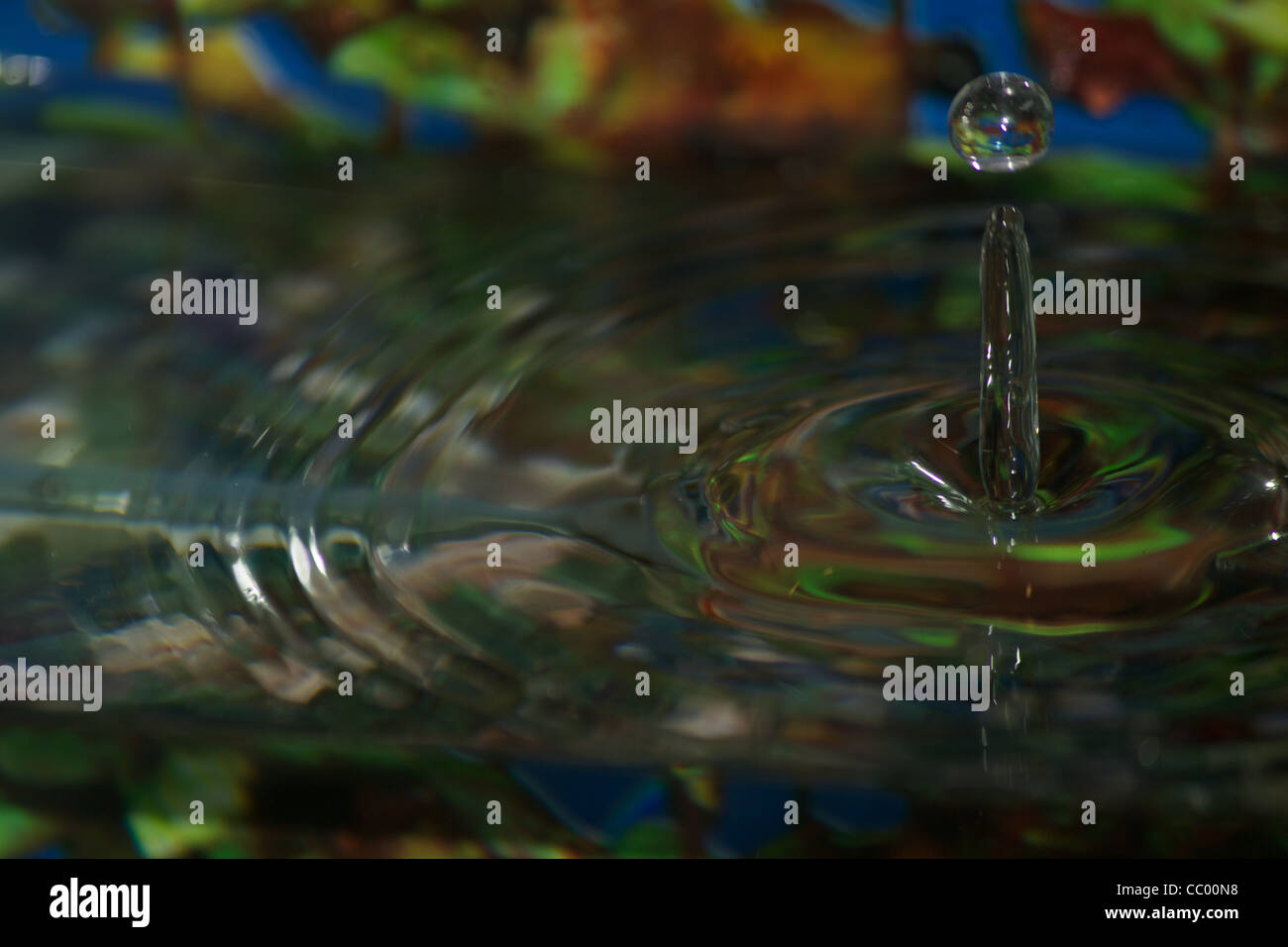 Macro Water Drop Shot Stock Photo - Alamy