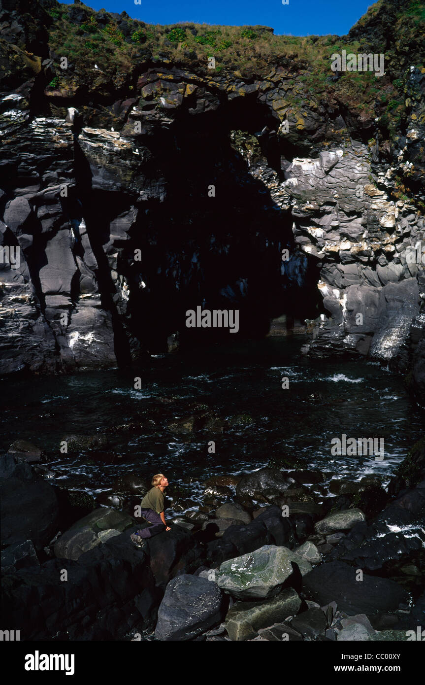 Cliffs at Hellnar, small place in Snaefellsnes, Iceland Stock Photo - Alamy