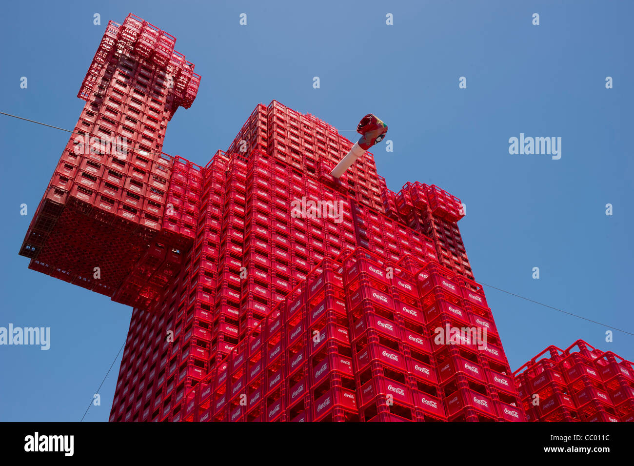 Coca Cola crate statue, Victoria and Albert waterfront, Cape Town South ...