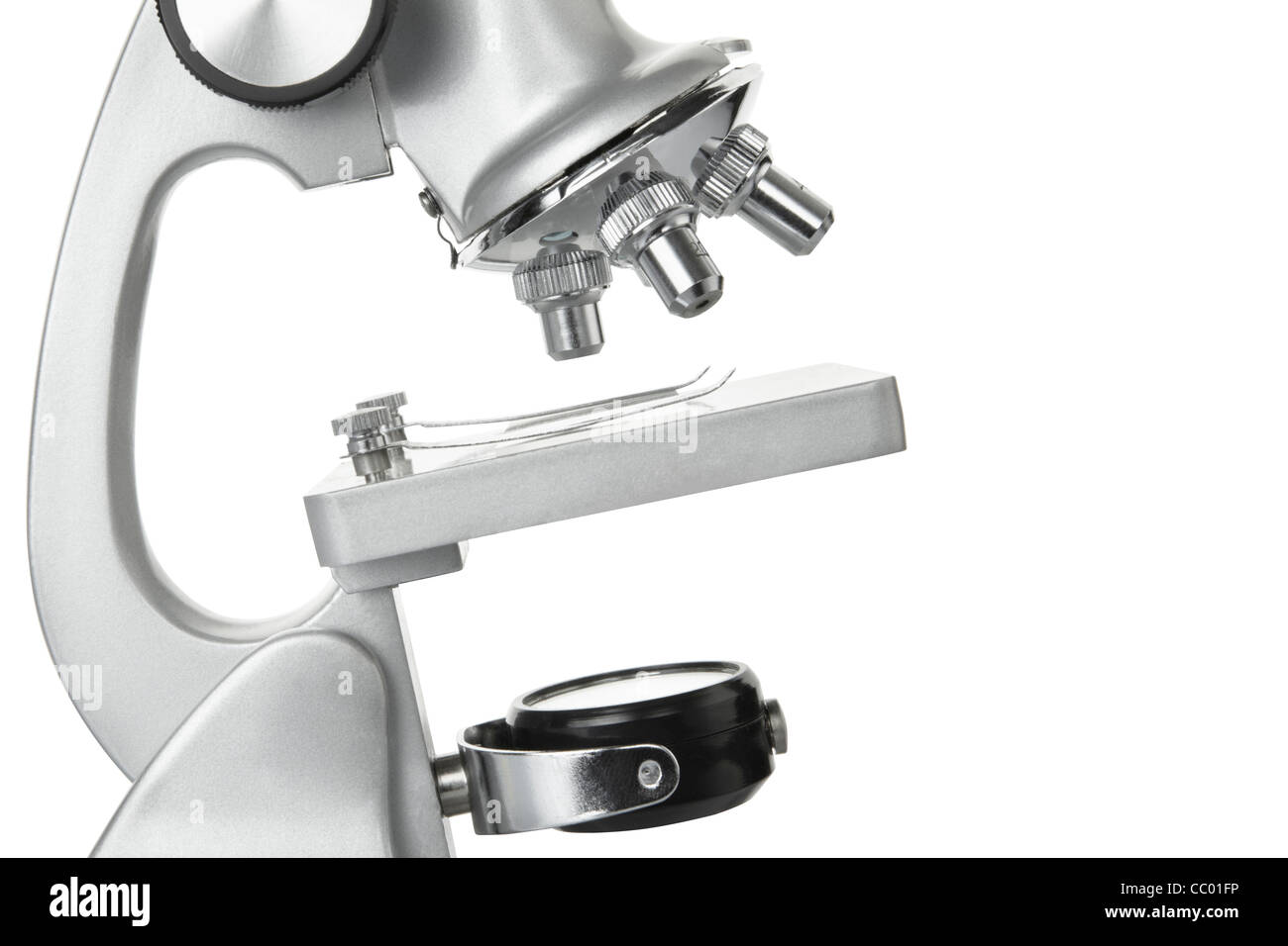 Gray microscope detail Cut Out Stock Images & Pictures - Alamy