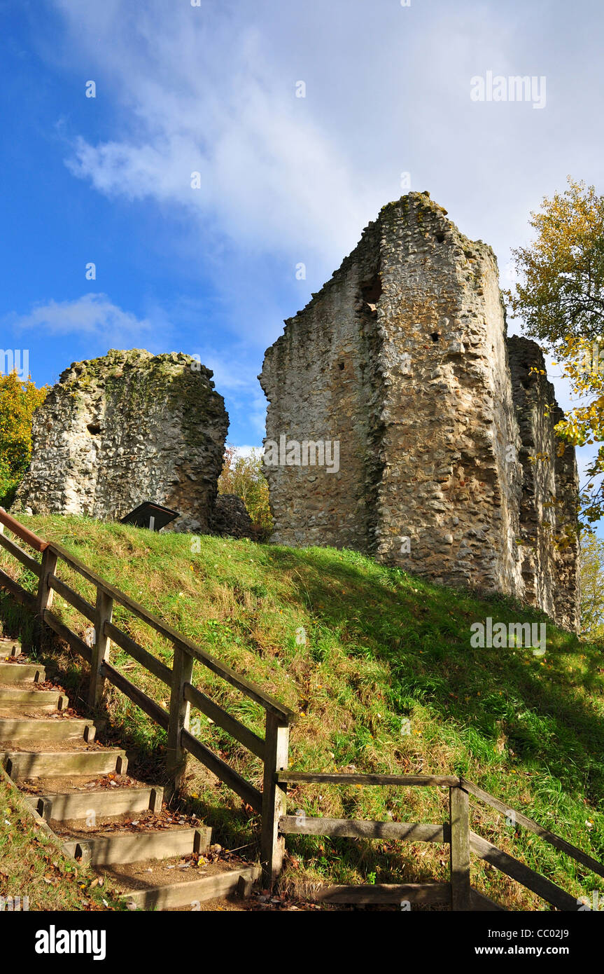 Sutton Valence castle ruins Stock Photo - Alamy