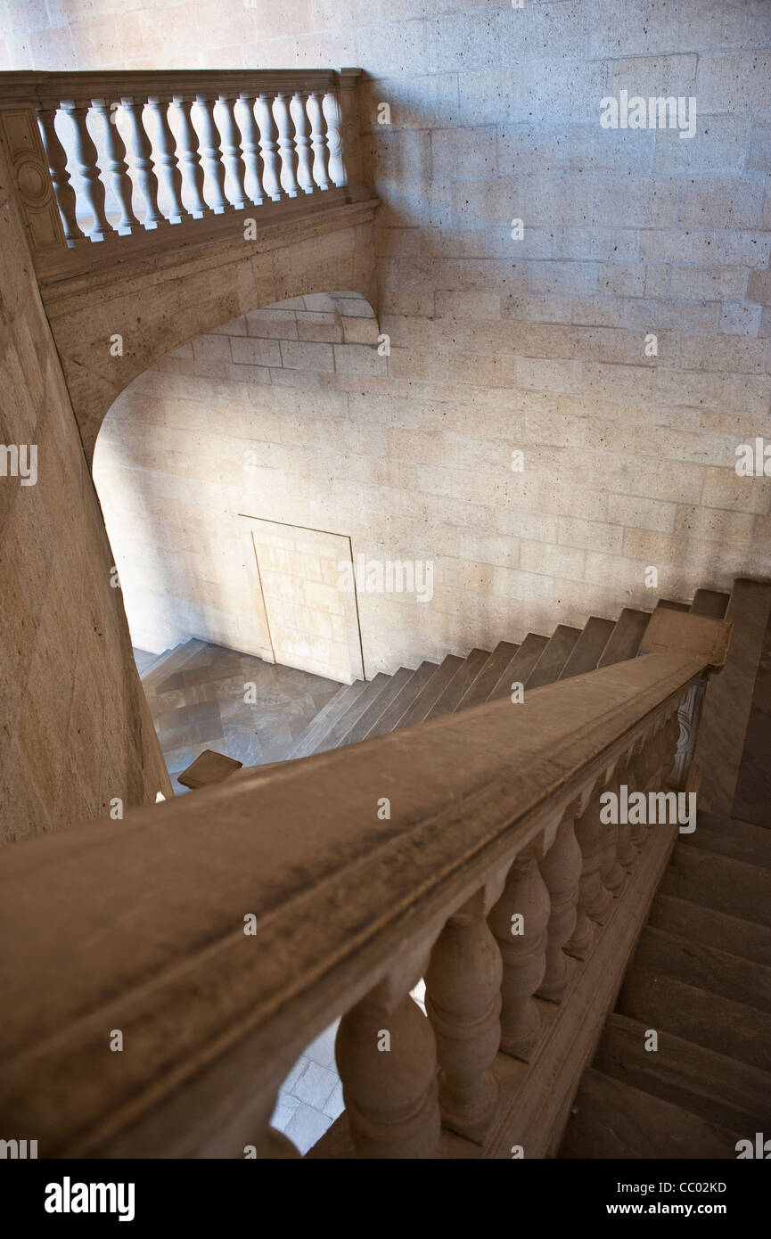 Alhambra palace granada spain staircase hi-res stock photography and ...