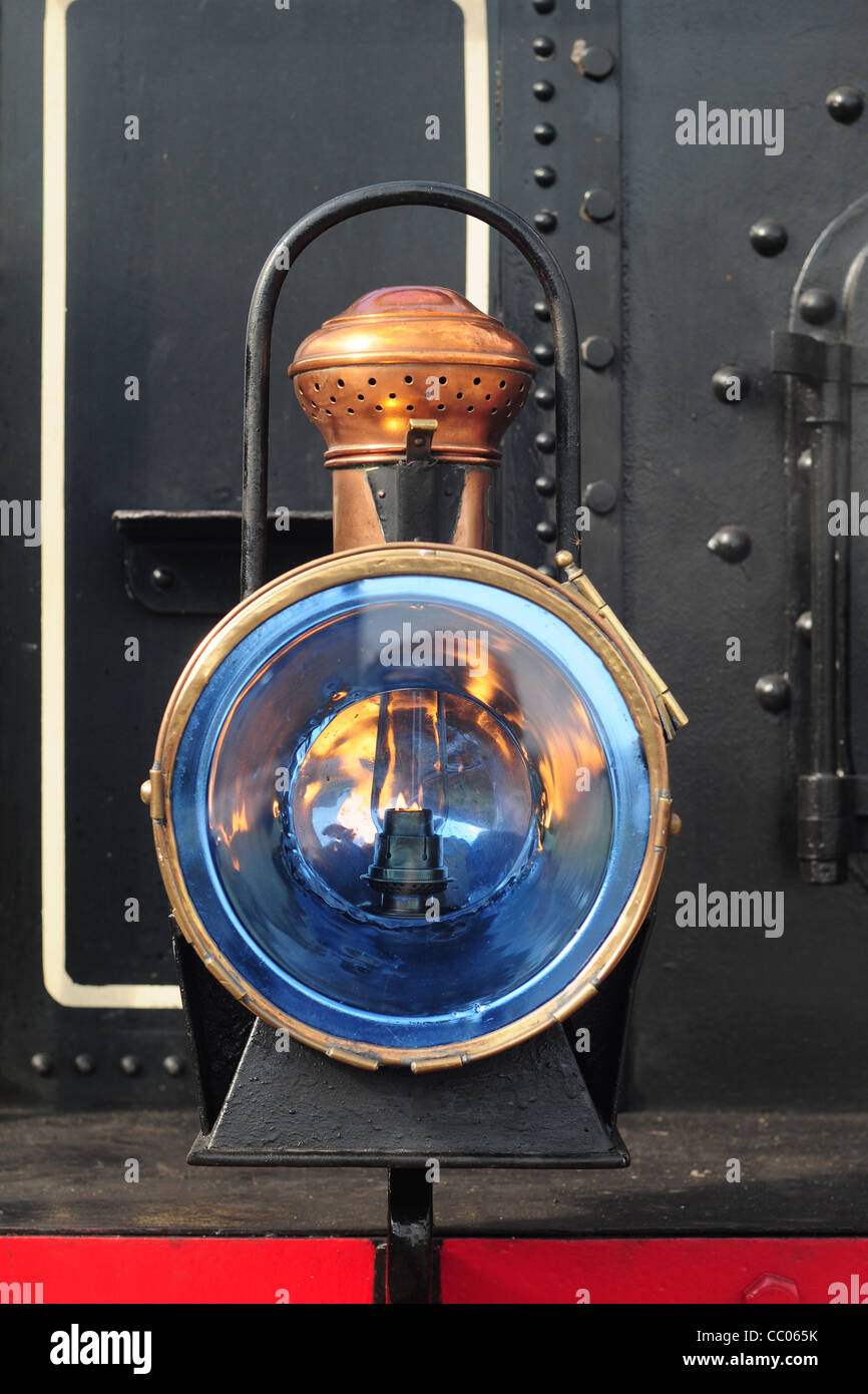 DETAIL OF A HEADLAMP ON THE SIGHTSEEING STEAM TRAIN OF THE BAY OF SOMME ...
