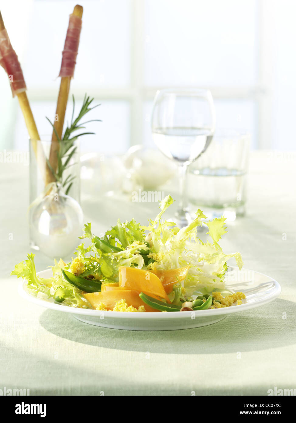 Fresh spring salat Stock Photo - Alamy