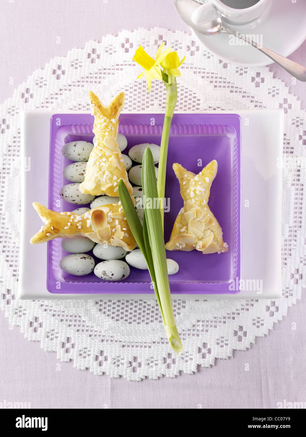 Puff pastry easter bunny Stock Photo - Alamy