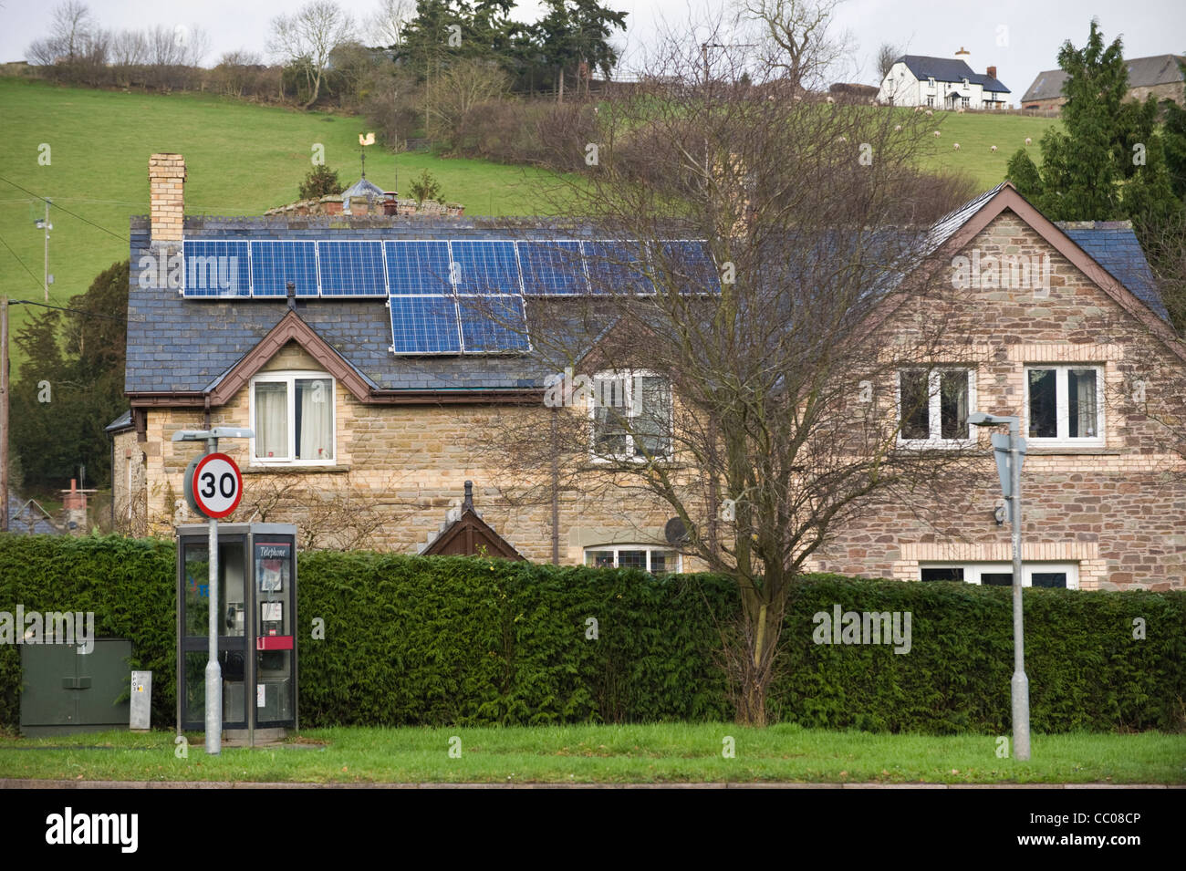 Solar panels old house hi-res stock photography and images - Alamy