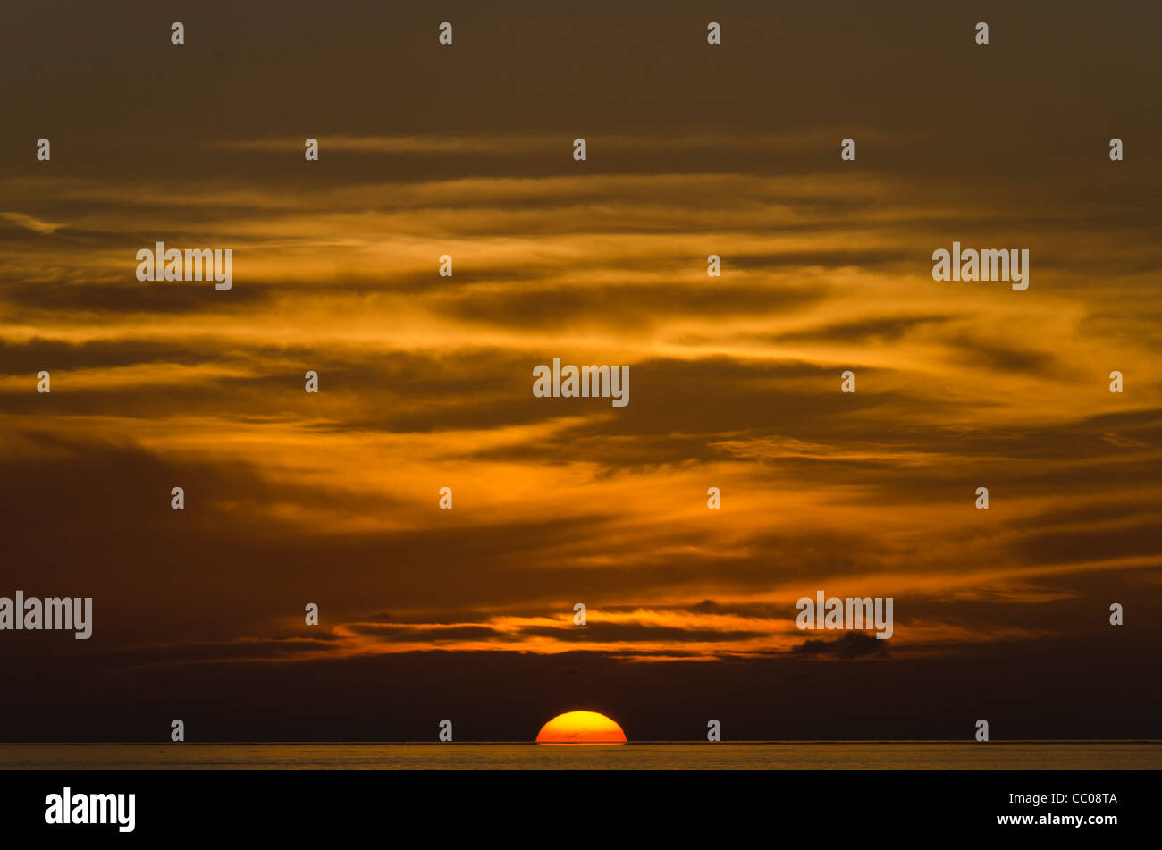 Sunset Clouds Swains Reef Great Barrier Reef Australia // The setting ...