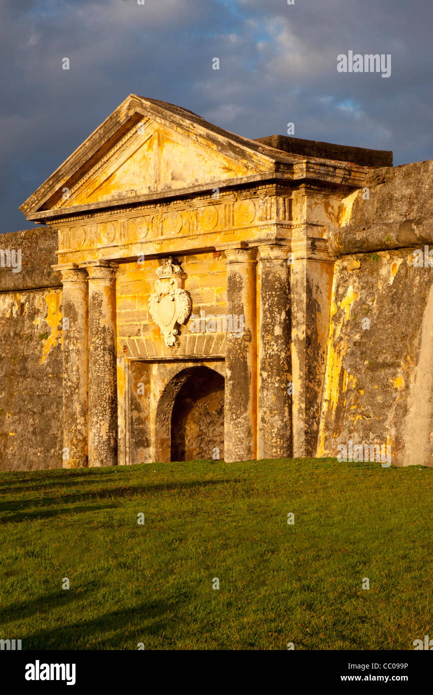 Main entrance to historic Spanish fort - El Morro at the entrance to ...