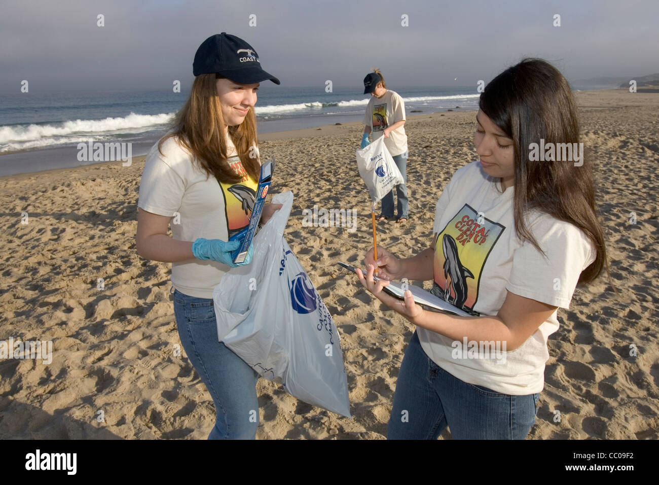 Beach Clean-up, Sand City California Stock Photo - Alamy