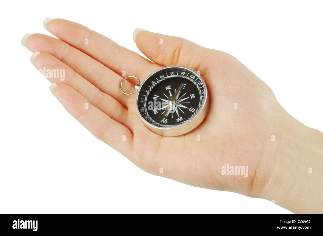 Hand compass hi-res stock photography and images - Alamy