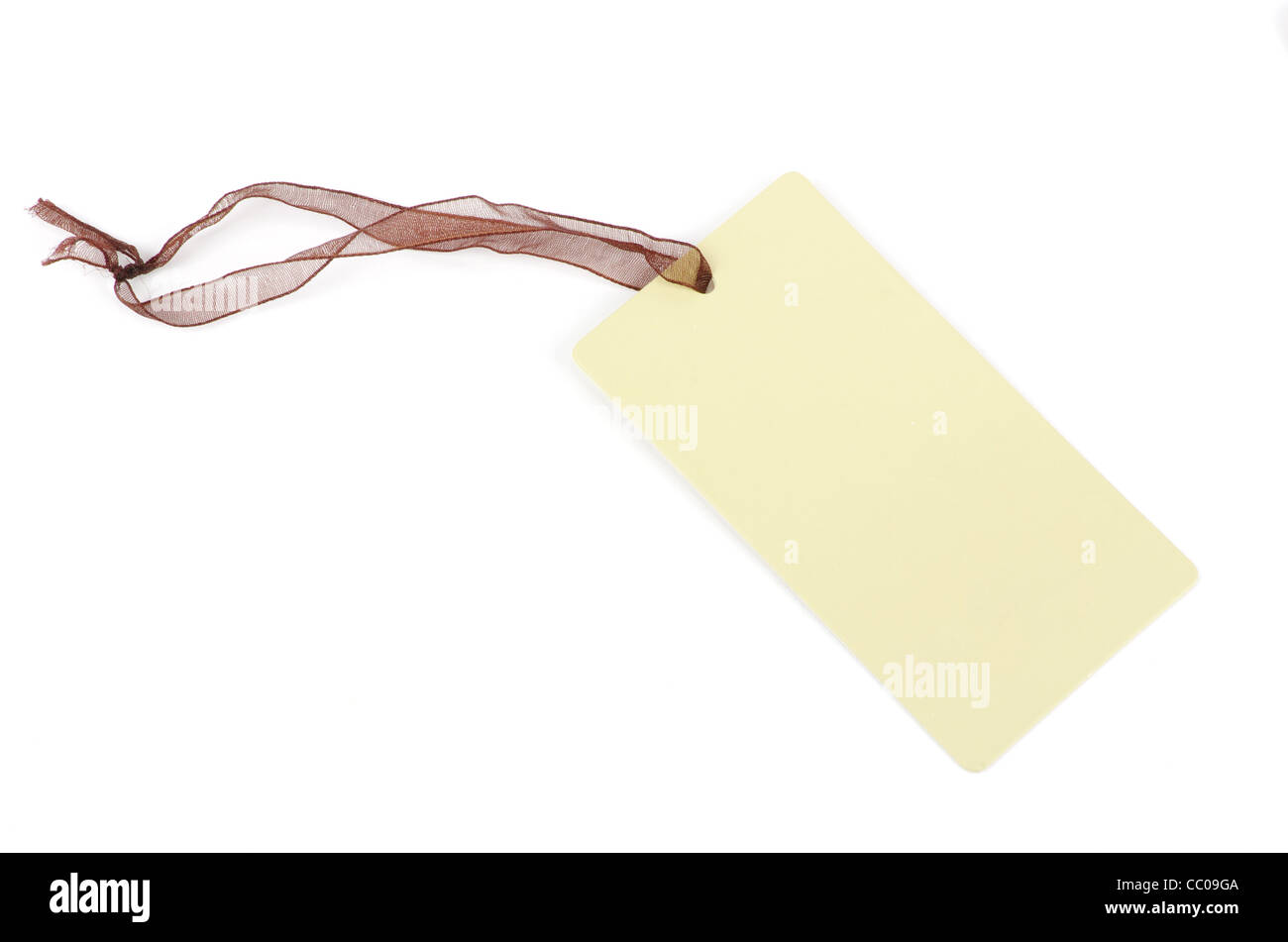 Blank tag isolated on a white backgrounds Stock Photo - Alamy