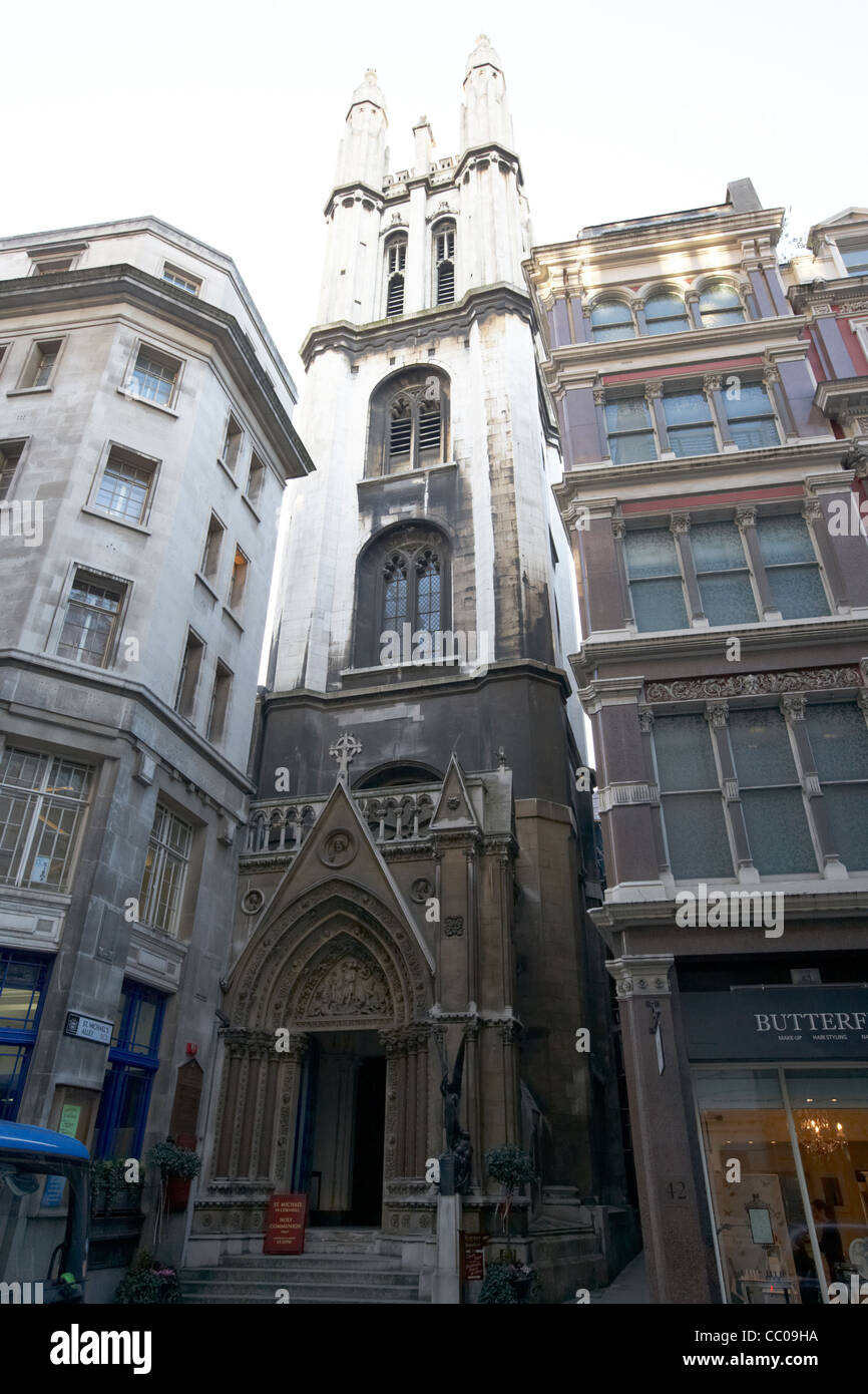 St Michael Church Cornhill city of London England UK United kingdom ...