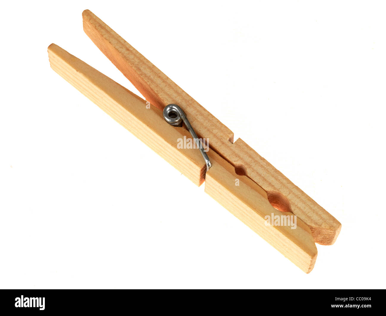 Traditional clothes pegs Cut Out Stock Images & Pictures - Alamy