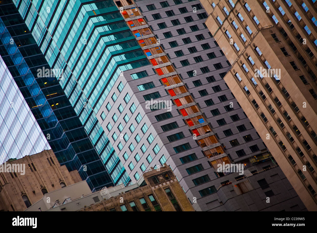 An abstract array of buildings in Toronto, Canada Stock Photo - Alamy