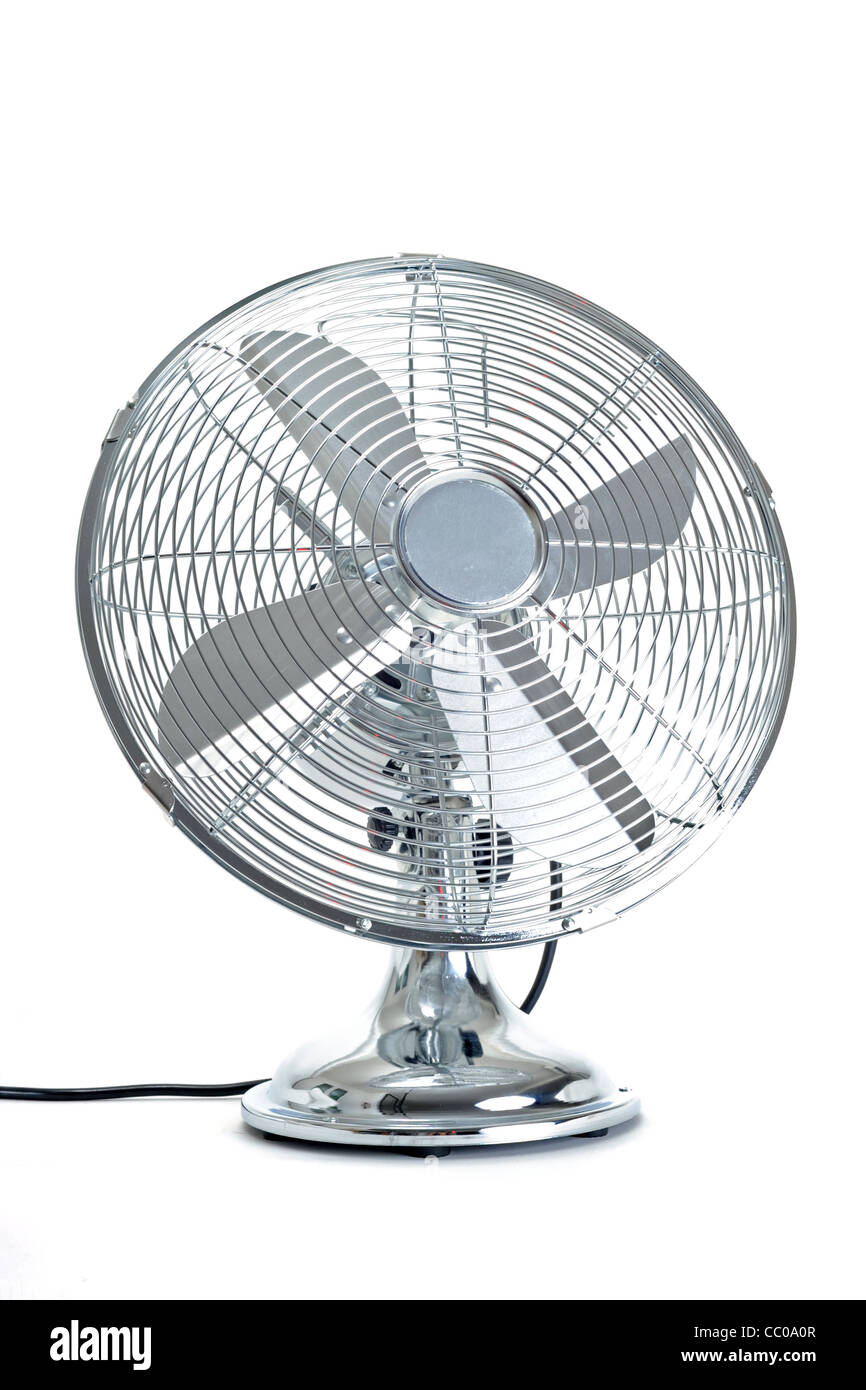 electric fan in front of white background Stock Photo - Alamy