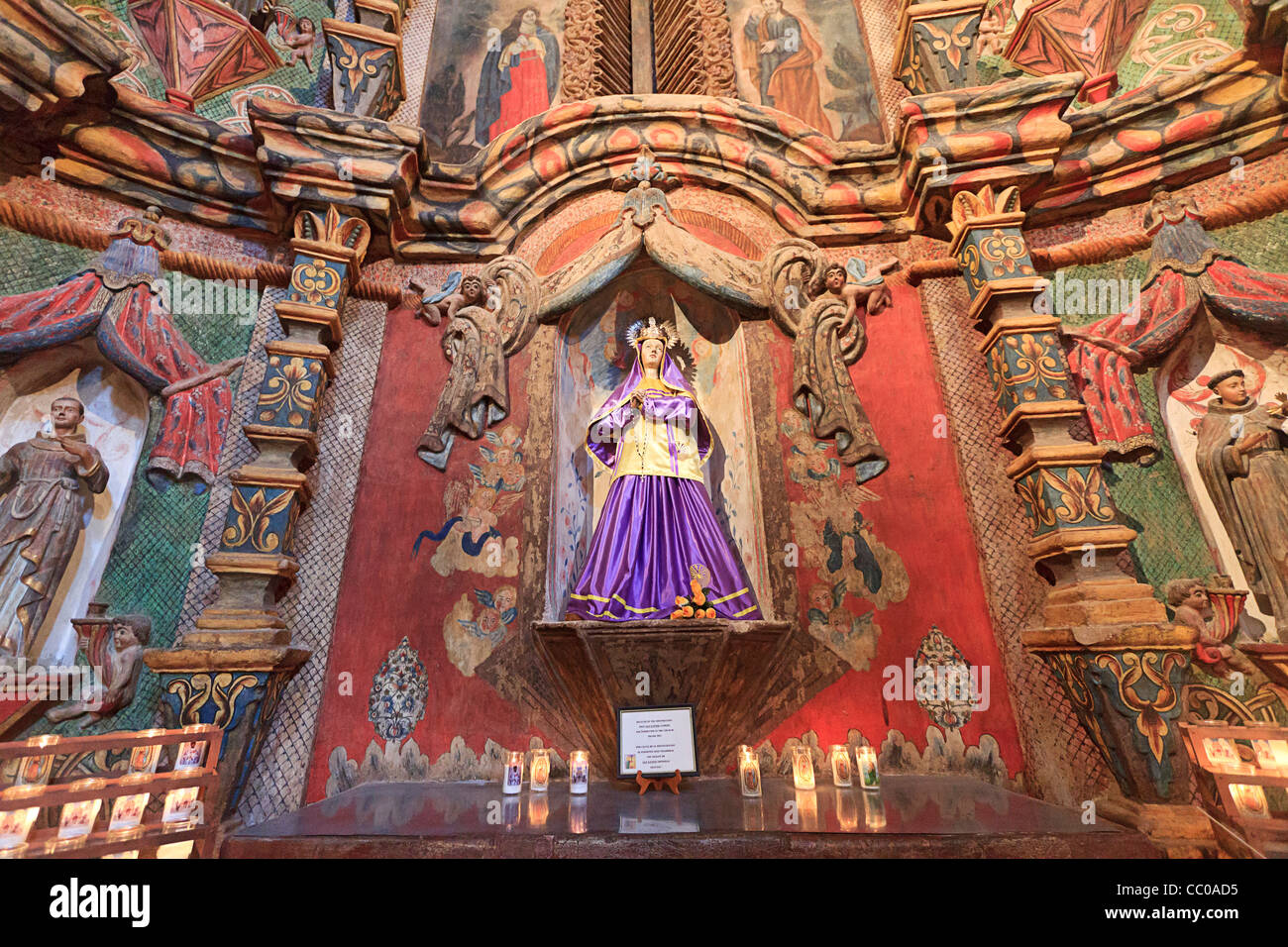 Arizona Spanish Mission Interior Mission San Xavier Del Bac Tucson,