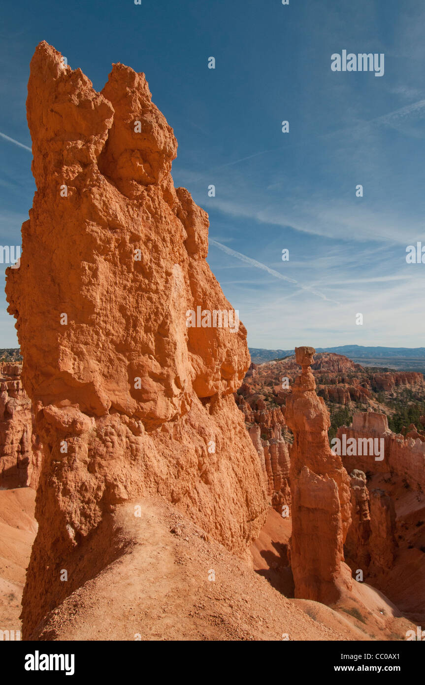 Red sandstone hoodoos of Bryce Canyon National Park Stock Photo - Alamy