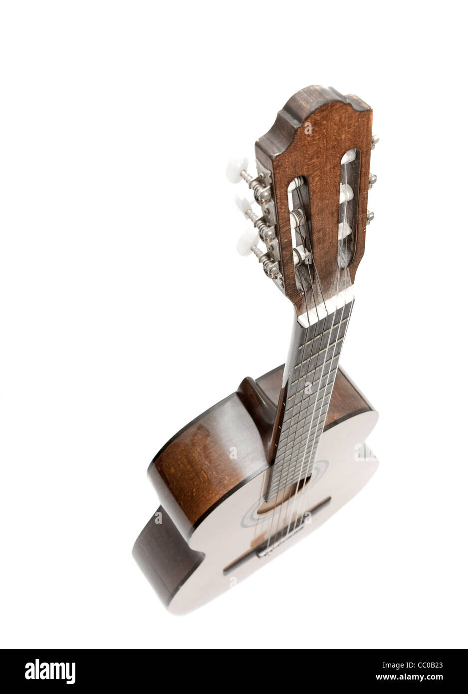 Acoustic guitar isolated on pure white background Stock Photo - Alamy