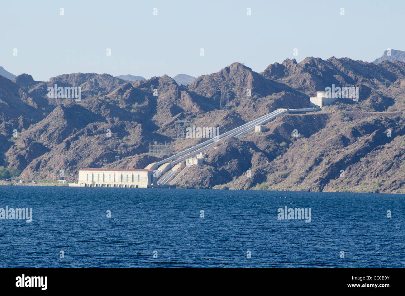 Pumping station for California's aqueduct Lake Havasu Arizona Stock ...
