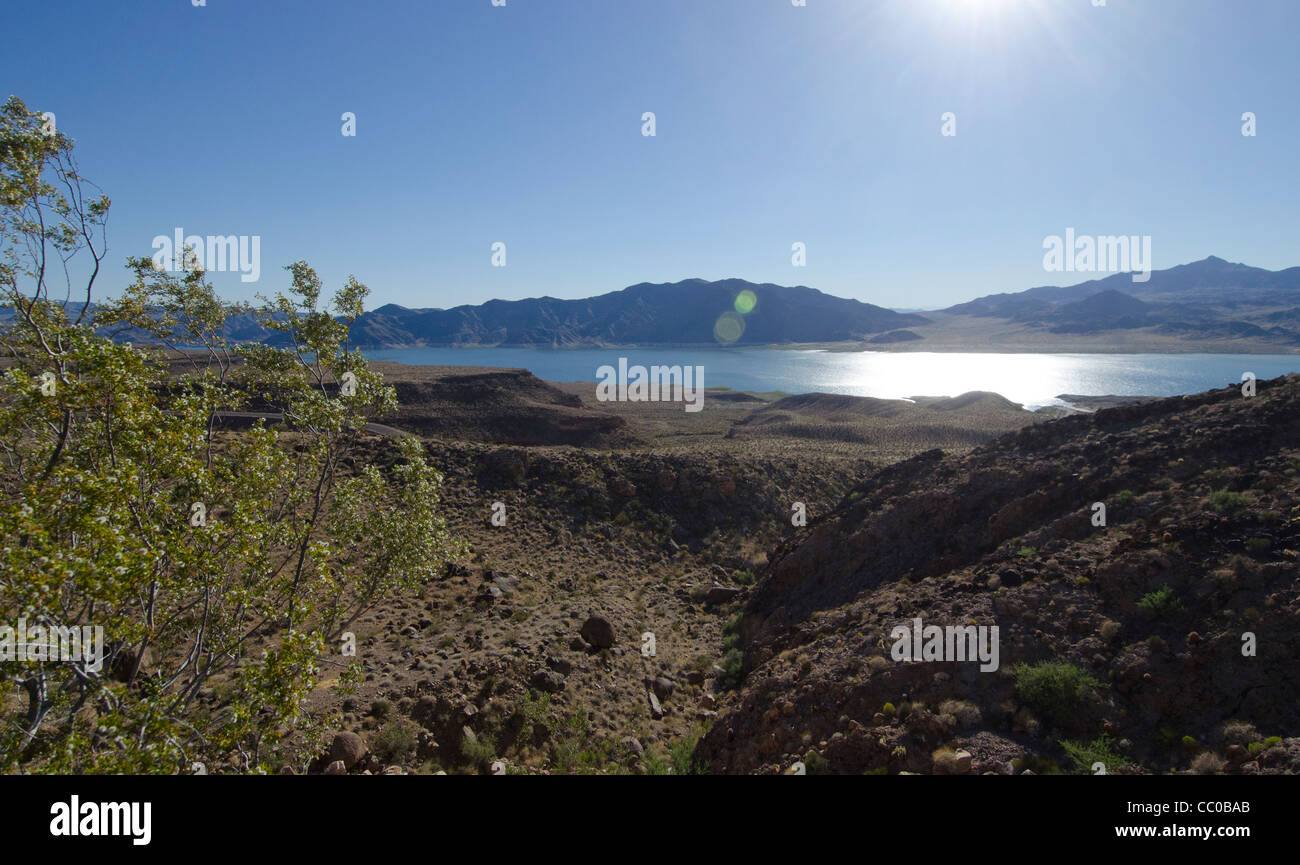 High desert overlook of Lake Mead Arizona Stock Photo - Alamy