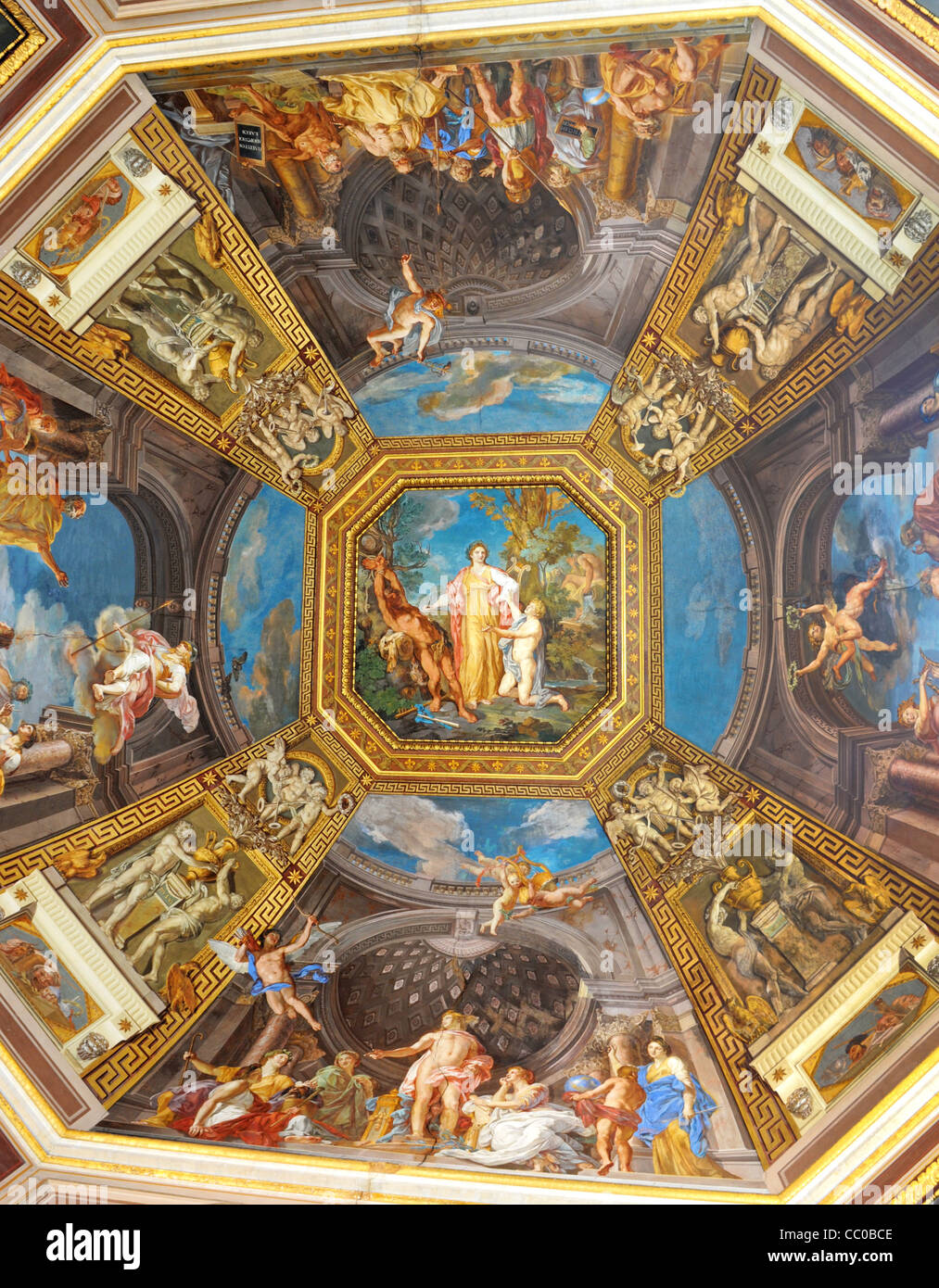 Map room vatican ceiling hi-res stock photography and images - Alamy