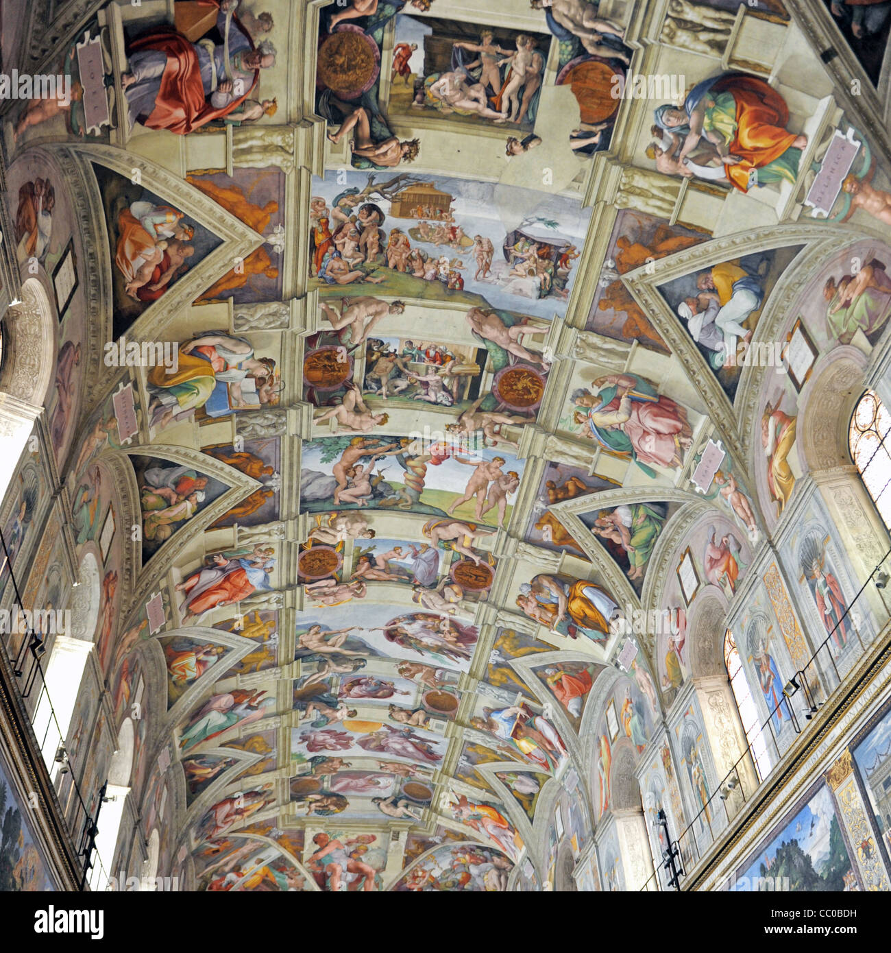 wall of the sistine chapel in the Vatican, Rome, Italy Stock Photo - Alamy