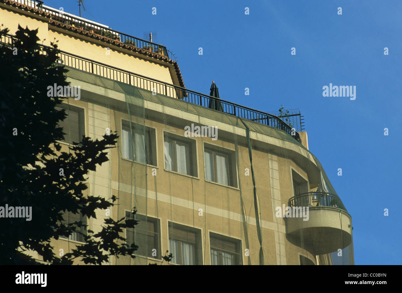 Building facade, Barcelona, Spain Stock Photo - Alamy