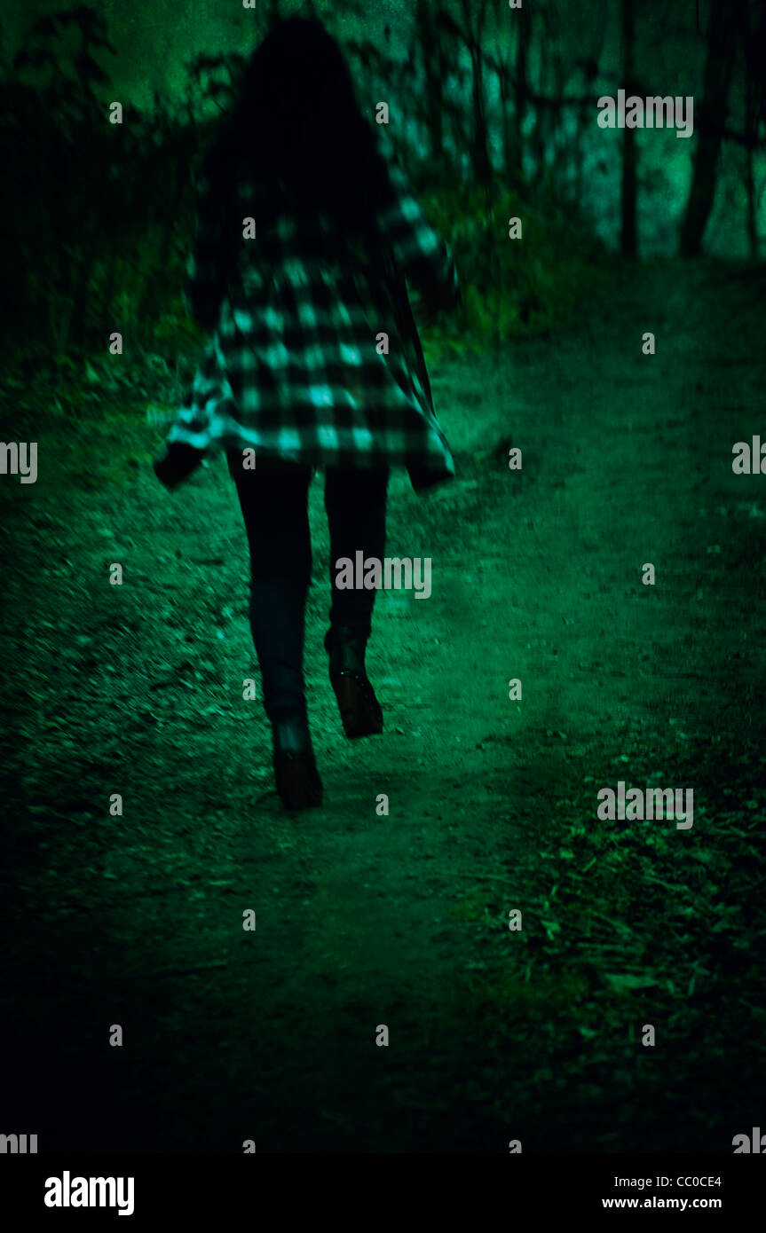 People Running Scared At Night