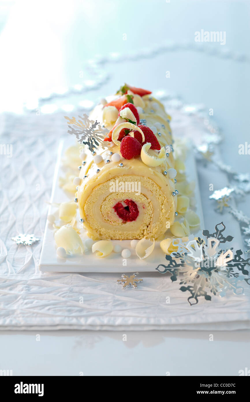 Yule Log Dessert High Resolution Stock Photography and Images - Alamy