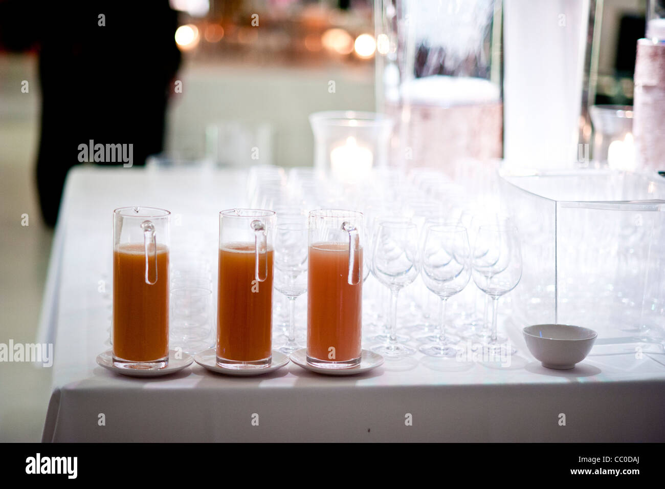 juice in restaurant catering Stock Photo - Alamy